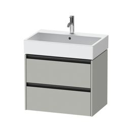 Duravit Waschtischunterschrank Ketho.2 68,4x46cm, betongr ma, 2 Schub., wandh&auml;ngend (K25276007070000)
