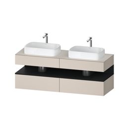 Duravit Waschtischunterschrank Qatego 160x55x60cm, E sw/tau m, Pl, B beids. (QA4779016910000)