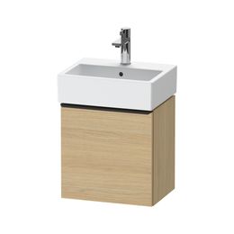Duravit Waschtischunterschrank D-Neo 43,4x32,2x44cm, 1 T&uuml;r, An R, sw/Ei Nat (DE4217RBD300000)