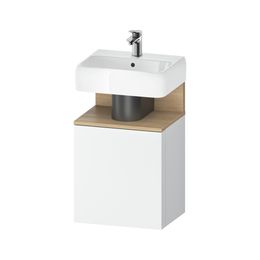 Duravit Waschtischunterschrank Qatego 44x35x64,5cm, 1 T, T. re, Ei nat/wei&szlig; ma (QA4076R30180000)