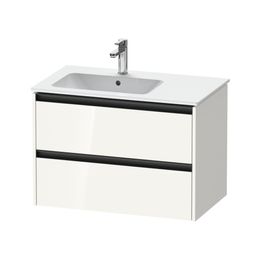 Duravit Waschtischunterschrank Ketho.2 81x48x54,9cm, f WT m Beck. li, we. hgl (K25267022220000)