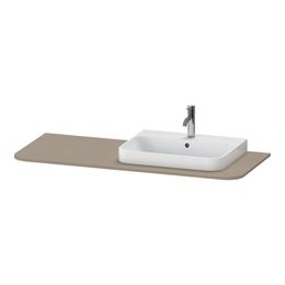 Duravit Waschtisch-Konsole Happy D.2 Plus 130x55cm, m 1 Ausschn, Beck. re, leinen (HP031KR7575)