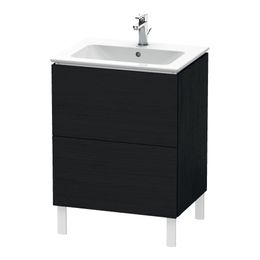 Duravit Waschtischunterschrank L-Cube 62x48,1cm, Ei sw, 2 Ausz&uuml;ge, stehend (LC662501616)