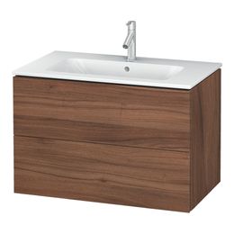 Duravit Waschtischunterschrank L-Cube 82x48,1cm, Nussb Nat, 2 Schub., wandh&auml;ngend (LC624107979)