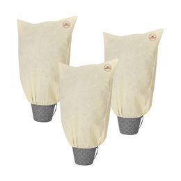DeubaXXL DE Pflanzenschutzhaube 3er-Set Beige 0,6x0,8m 109367