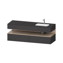 Duravit Einbauwaschtisch-M&ouml;bel-Set Qatego 160x50x60cm, Kon-WTU, B, B r, E Ma/Gra m (QA4796055490010)