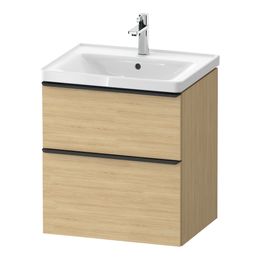 Duravit Waschtischunterschrank D-Neo 58,4x45,2x62,5cm, 1 Kast, sw/Ei Nat (DE43590BD300000)