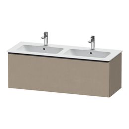 Duravit Waschtischunterschrank D-Neo 128x46,2x44cm, 1 A, wd, schwarz/Leinen (DE42650BD750000)