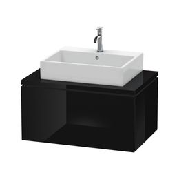 Duravit Waschtischunterschrank L-Cube 82x54,7cm, sw hgl, f&uuml;r Konsole, 1 Auszug (LC581204040)
