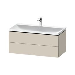 Duravit M&ouml;bel-Set L-Cube 100x48x48cm, m HL, Tau matt, 2 Schub. (LC6952O83830000)