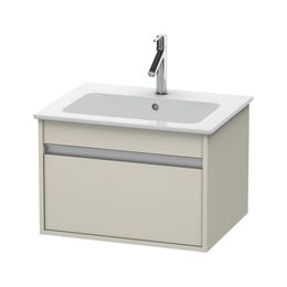 Duravit Waschtischunterschrank Ketho 60x47,5cm, Taupe, 1 Auszug, wandh&auml;ngend (KT641809191)