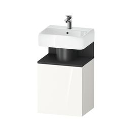 Duravit Waschtischunterschrank Qatego 44x35x64,5cm, 1 T, T l, gra matt/we hgl (QA4076L49220000)