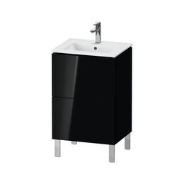 Duravit Waschtischunterschrank L-Cube 52x42,1x70,4cm, 2 Ausz., steh., sw hgl (LC667104040)
