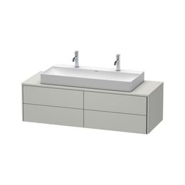 Duravit Waschtischunterschrank XSquare 140x54,8x40cm, 4 La, wandh&auml;ngend, betongr m (XS4915M0707)
