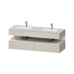 Duravit Einbauwaschtisch-M&ouml;bel-Set Qatego 160x55x60cm, Kon-WTU, we matt/taupe ma (QA4797084910000)