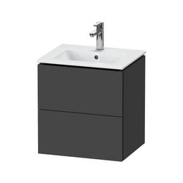 Duravit Waschtischunterschrank Compact L-Cube 52x42,1x55cm, 2 Schubk., wandh&auml;ngend, graph ma (LC621804949)