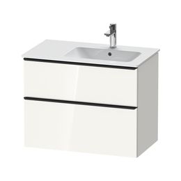 Duravit Waschtischunterschrank D-Neo 81x46,2cm, 1 Kast, B R, schwarz/wei&szlig; hgl (DE43670BD220000)