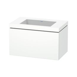 Duravit Waschtischunterschrank c-bonded L-Cube 80x48cm, o HL, we. matt, 1 Ausz., wandh&auml;ngend (LC6917N8484)