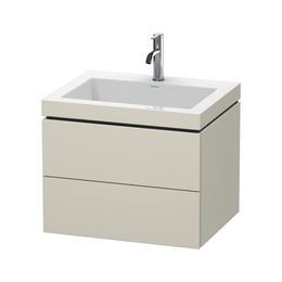 Duravit Waschtischunterschrank c-bonded L-Cube 60 x48cm, 1 HL, T matt, 2 Schub., wandh&auml;ngend (LC6926O8383)