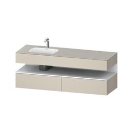 Duravit Einbauwaschtisch-M&ouml;bel-Set Qatego 160x50x60cm, Kon-WTU, B l, we m/tau matt (QA4795018830000)