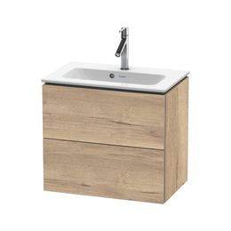 Duravit Waschtischunterschrank Compact L-Cube 62x39,1cm, Ei marm., 2 Schub., wandh&auml;ngend (LC625605555)