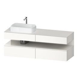 Duravit Waschtischunterschrank Qatego 160x55x60cm, w hgl/we m, Pl, Beck. li (QA4777022840000)