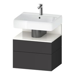 Duravit Waschtischunterschrank Qatego 59x47x59cm, w g/Gra m, 1 Kast, 1 Ausz. (QA4393022490000)