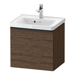 Duravit Waschtischunterschrank D-Neo 48,4x37,2x44cm, 1 A, wd, sw/Nuss dkl. (DE42480BD210000)