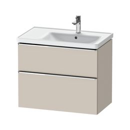 Duravit Waschtischunterschrank D-Neo 78,4x45,2cm, 1 Kast, B re, chr/Taup ma (DE4358010910000)