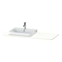 Duravit Waschtisch-Konsole Happy D.2 Plus 130x55cm, m 1 AS, Beck. li, we s-matt (HP031KL3636)