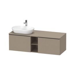 Duravit Waschtischunterschrank D-Neo 140x55cm, 2 A, 1 Pl, B L, schwarz/Leinen (DE4950LBD750000)