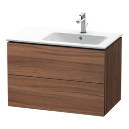 Duravit Waschtischunterschrank L-Cube 82x48,1x55cm, 2 SBK, Beck. re, Nussb Nat (LC629207979)