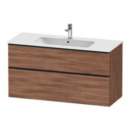 Duravit Waschtischunterschrank D-Neo 121x46,2cm, sw/Nuss N, 1 Kast, 1 Ausz. (DE43640BD790000)