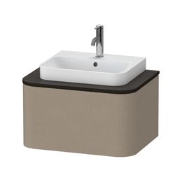 Duravit Waschtischunterschrank Happy D.2 Plus 65x48cm, f&uuml;r Konsole, 1 Auszug, leinen (HP494007575)