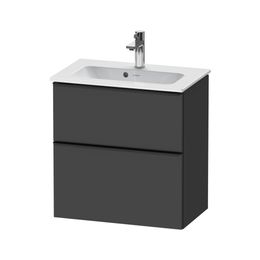 Duravit Waschtischunterschrank D-Neo Compact 61x37,2, sw/Grap m, 1 Kast, 1 A, wandh&auml;ngend (DE43680BD490000)