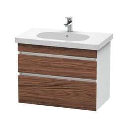 Duravit Waschtischunterschrank DuraStyle 80x45,3cm, N dk/we ma, 2 SchKa., wandh&auml;ngend (DS648402118)