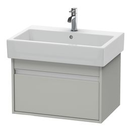 Duravit Waschtischunterschrank Ketho 65x44cm, betongr ma, 1 Ausz., wandh&auml;ngend (KT668400707)