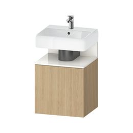 Duravit Waschtischunterschrank Qatego 49x42x64,5cm, 1 T, T l, w hgl./Eiche Nat (QA4077L22300000)