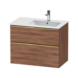 Duravit Waschtischunterschrank D-Neo 81x46,2cm, 1 Kast, B R, g pol/Nussb Nat (DE4367034790000)
