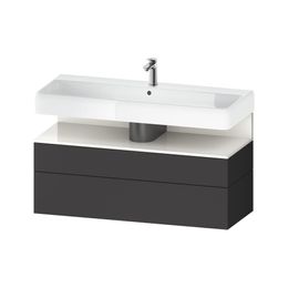 Duravit Waschtischunterschrank Qatego 119x47x59cm, w g/Gra m, 1 Kast, 1 Ausz. (QA4396022490000)