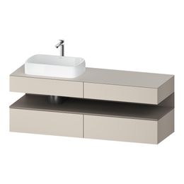 Duravit Waschtischunterschrank Qatego 160x55x60cm, ba m/ta m, Pl, B l, B (QA4777043910010)