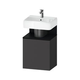 Duravit Waschtischunterschrank Qatego 44x35x64,5cm, 1 T, T li, Ei schw/grap ma (QA4076L16490000)