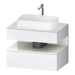 Duravit Waschtischunterschrank Qatego 80x55x60cm, w hgl/we m, Pl, 1 Schubkast. (QA4730022180000)