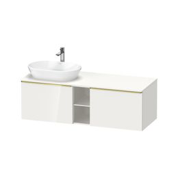 Duravit Waschtischunterschrank D-Neo 140x55cm, 2 A, 1 Pl, B L, g pol/wei&szlig; hgl (DE4950L34220000)