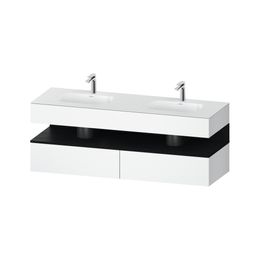 Duravit Einbauwaschtisch-M&ouml;bel-Set Qatego 160x55x60cm, Kon-WTU, B, Ei sw/we ma (QA4797016180010)