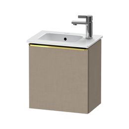 Duravit Waschtischunterschrank D-Neo 41x27,4x44cm, 1 T, An li, gol pol/Leinen (DE4259L34750000)