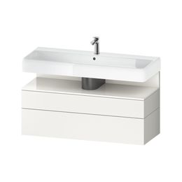 Duravit Waschtischunterschrank Qatego 119x47x59cm, w hgl/we m, 1 Kast, m B (QA4396022840010)