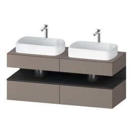 Duravit Waschtischunterschrank Qatego 140x55x60cm, gra m/ba m, Pl, B beids. (QA4767049430000)