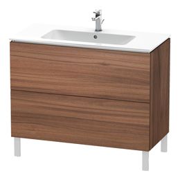 Duravit Waschtischunterschrank L-Cube 102x48,1cm, Nussb Nat, 2 Ausz., stehend (LC662707979)