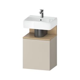 Duravit Waschtischunterschrank Qatego 44x35x64,5cm, 1 T, T l, E nat/taupe matt (QA4076L30830000)